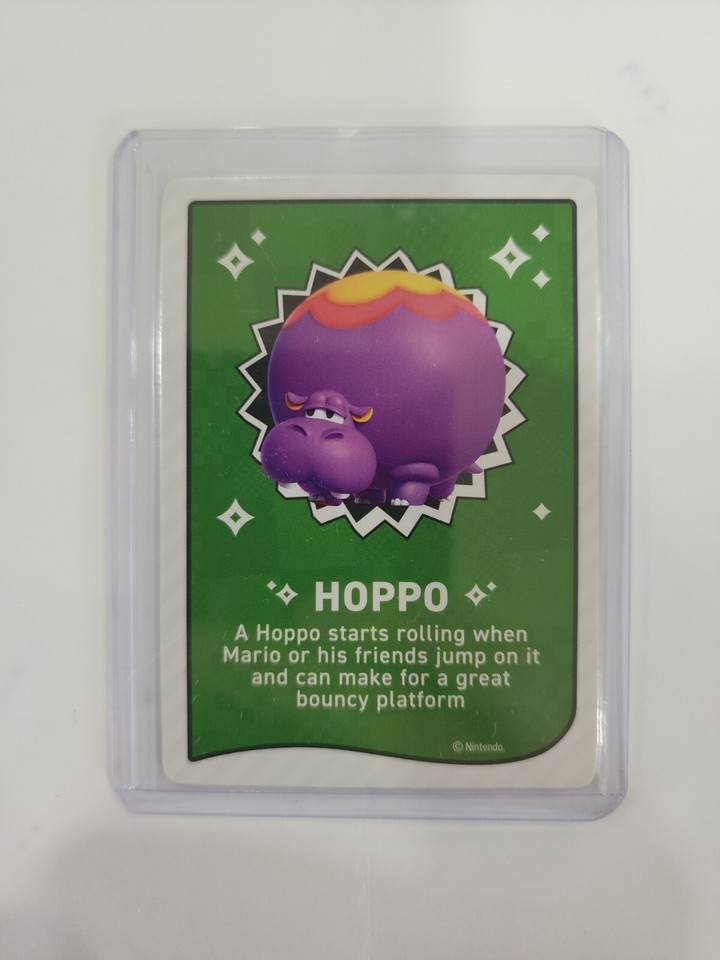 Super Mario Bros. Wonder Exclusive Hoppo RC Promo Trading Card In-Hand ...