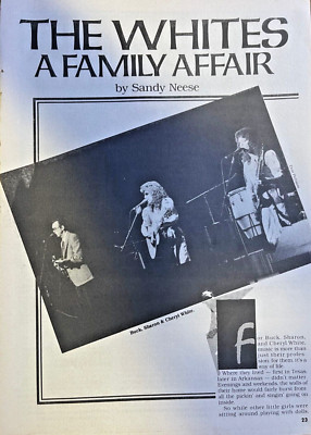 1985 Country Singers The White Family Buck Sharon & Cheryl White | eBay
