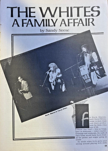 1985 Country Singers The White Family Buck Sharon & Cheryl White | eBay