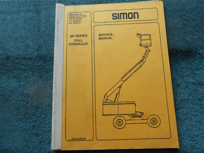 Simon Aerial Lift Service Manual | eBay