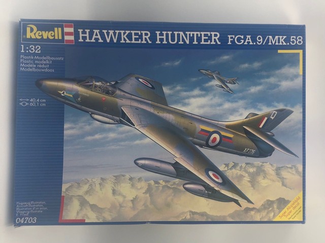 Revell 04703 Hawker Hunter Fga.9/mk.58 Aircraft Plastic Model Kit 207 ...