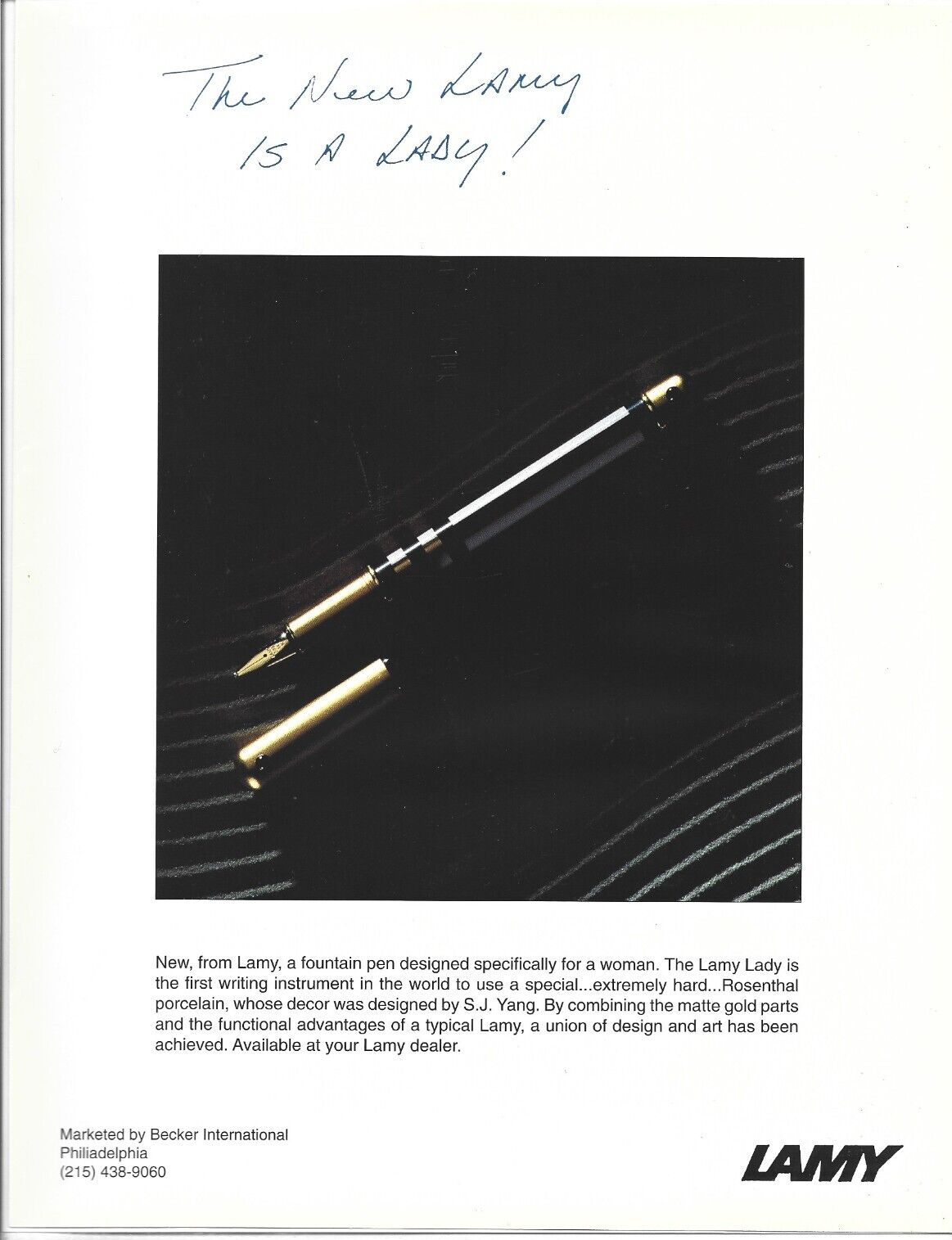 Lamy Lady Fountain Pen Print Ad | eBay