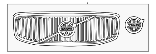 Genuine Volvo Upper Grille 31457463 | eBay