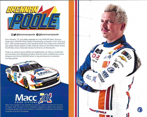 2023 BRENNAN POOLE “MACC DOOR SYSTEMS" #6 NASCAR XFINITY SERIES ...