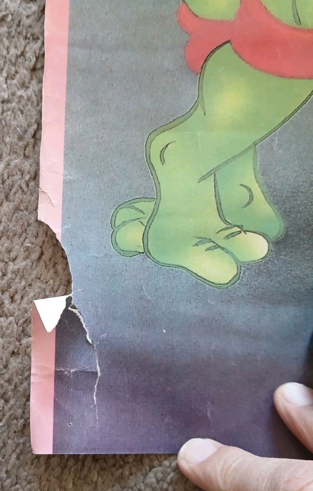 Vintage 1990 - 89 Teenage Mutant Hero Turtles Original Cartoon Poster ...
