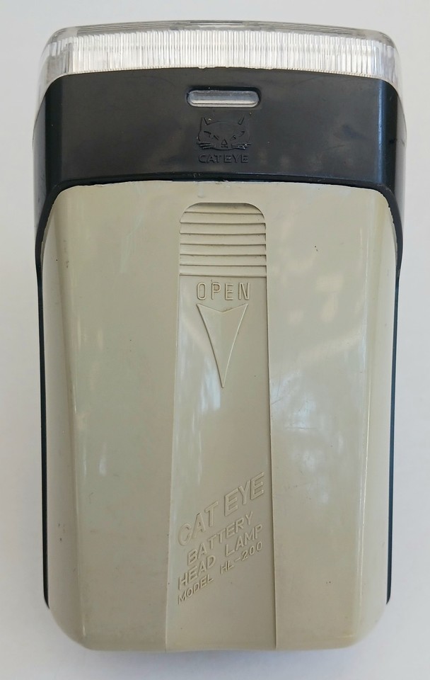 Cat Eye Battery Head Lamp Model HL-200 Bicycle Light Clamp Style Tested ...