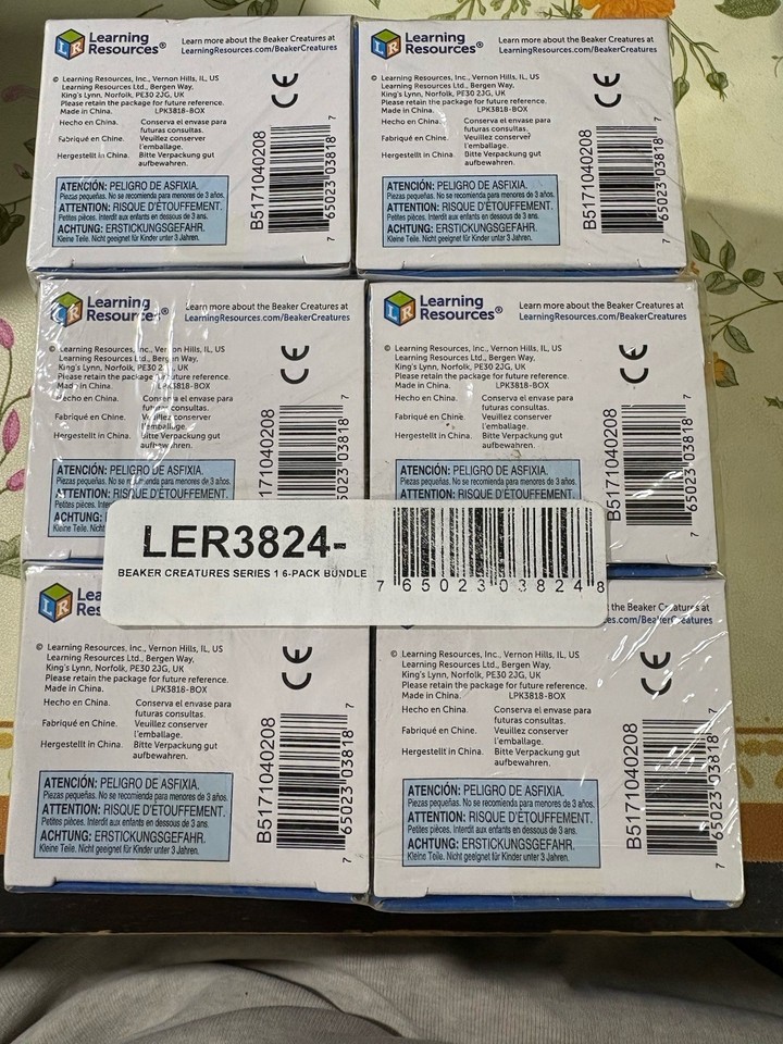 NEW LOT Of 6 Learning Resources Beaker Creatures Series 1 Reactor Pod ...