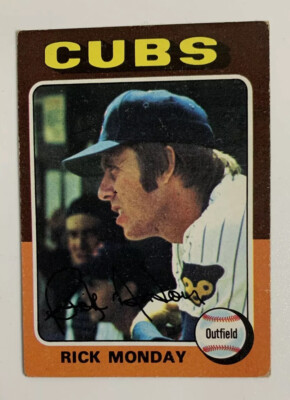 1975 Rick Monday # 129 Topps Baseball Card Chicago Cubs | eBay