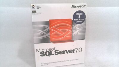 MICROSOFT 1198 P/N X04-00402 SQL SERVER 7.0, 5 CLIENT ACCESS LICENSES ...