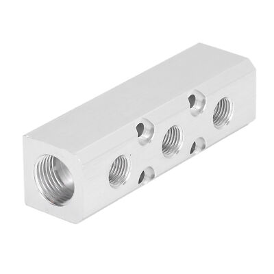 Pneumatic Manifold Air Distribution Block Connector Splitter G1/2 Input ...
