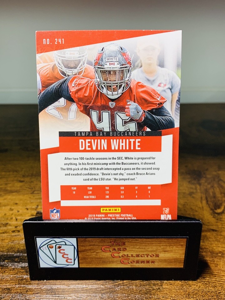 2019 Prestige #241 Devin White RC Tampa Bay Buccaneers | eBay