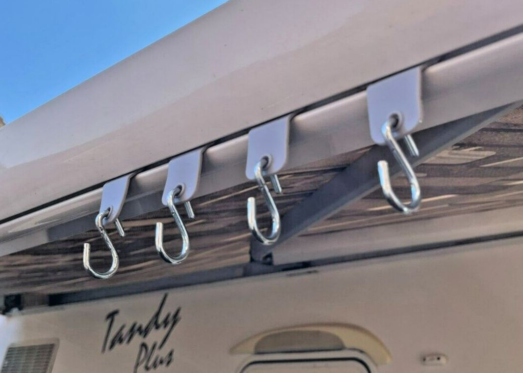4 x Awning Rail Hangers Hooks Motorhome Caravan Camper Fiamma Thule ...