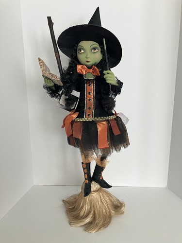 Katherine's Collection Halloween Witch 30” Doll Retired Spell Book ...