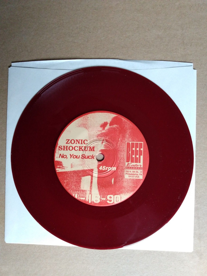 ZONIC SHOCKUM No, You Suck / Lollipop / Bullet single Beef Eater ...