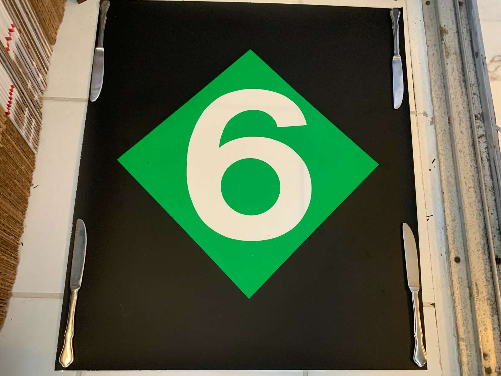 26X23 NY NYC SUBWAY ROLL SIGN MANHATTAN #6 PELHAM BAY BROOKLYN BRIDGE ...