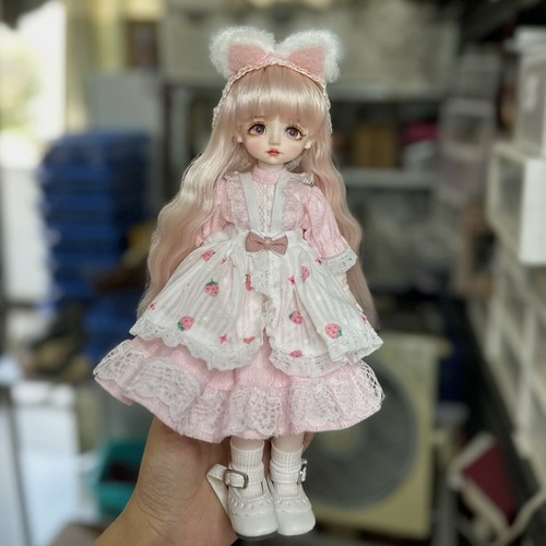 Full Set Handmade BJD Doll 1/6 SD Girl Ball Jointed Eyes Clothes Makeup ...