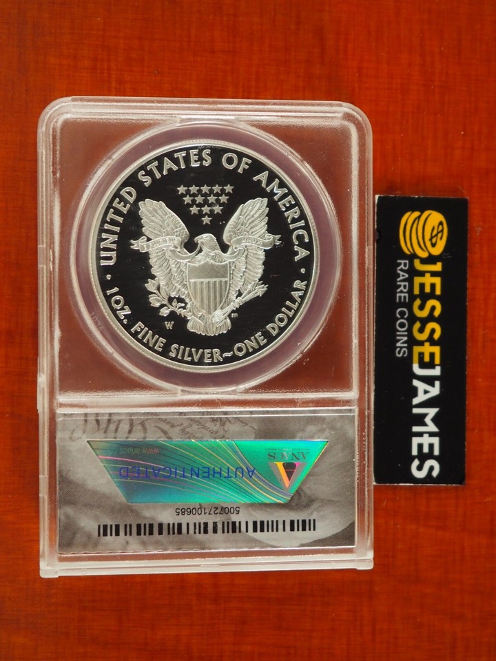 2014 W PROOF SILVER EAGLE ANACS PR70 DCAM FIRST STRIKE LABEL | eBay