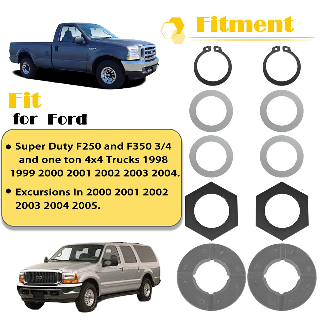 Thrust Washer Kit For Dana 50 60 Ford Super Duty F250 F350 Excursion ...