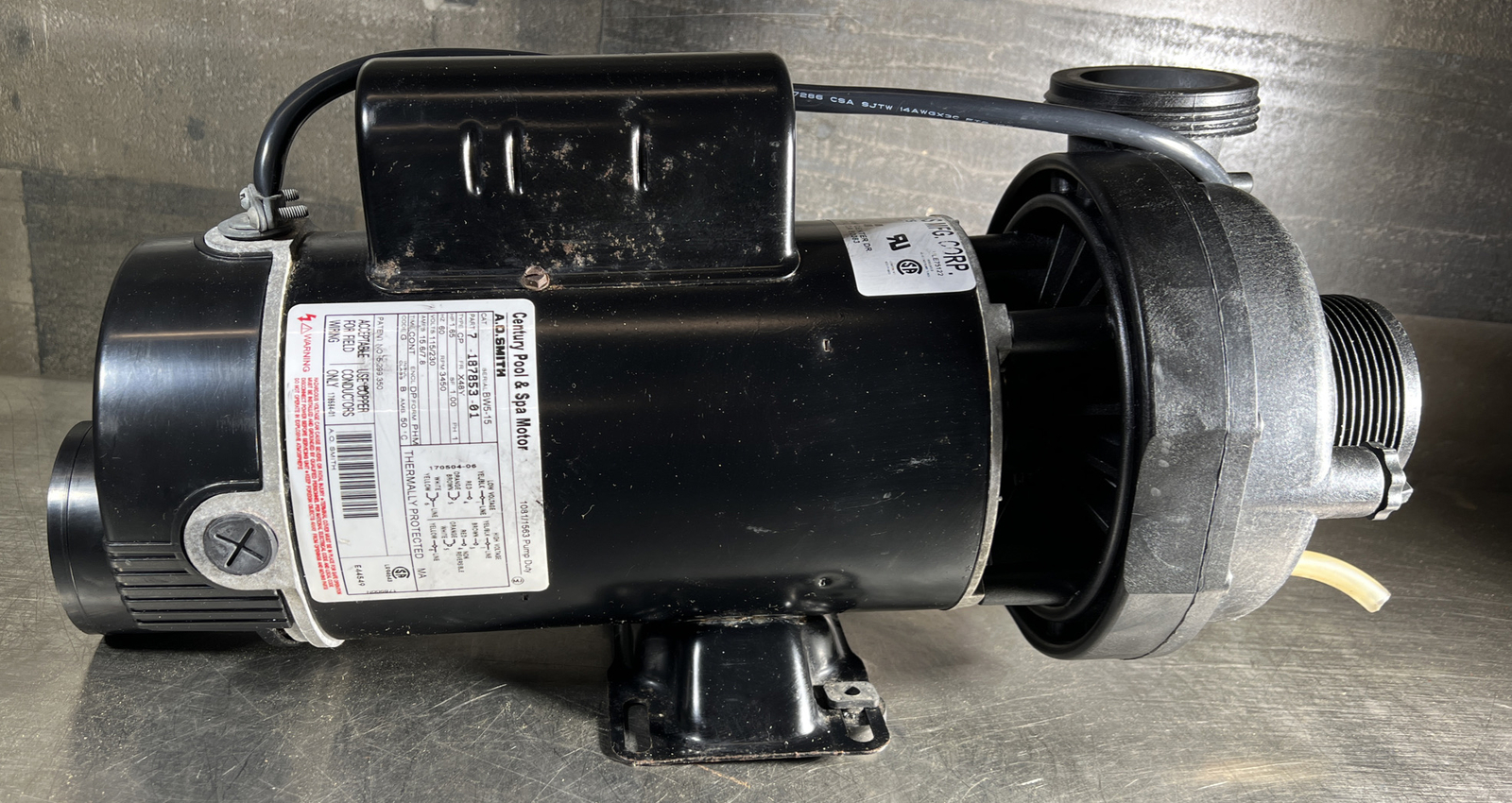 Hot Springs Spa Hot Tub Watkins Wavemaster 7000 Jet Pump & Motor 36675 ...