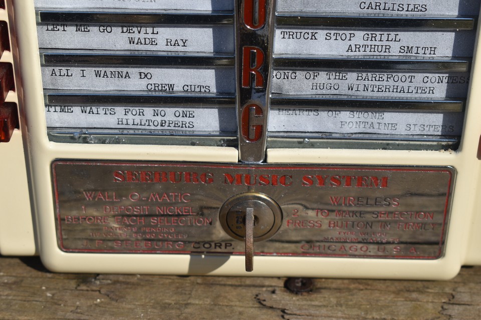 Vintage Seeburg Music System Coin Op Wall-O-Matic Wall Juke Box w Key ...