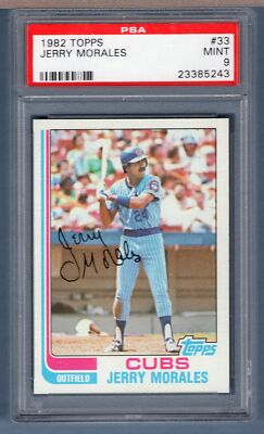 1982 Topps #33 Jerry Morales PSA 9 | eBay