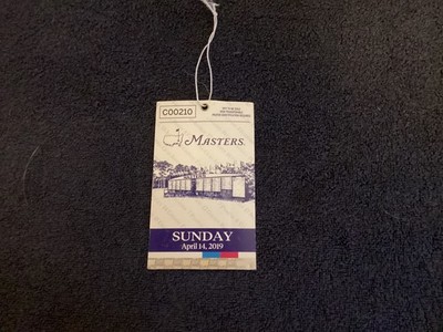 2019 Masters(PGA) Sunday 4/14/2019 Tiger Woods Last Major??? Ticket | eBay