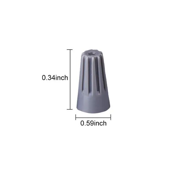 (100) Wire Connectors Round Screw Twist Cap End Cover 6/8/10/12/14/16 ...