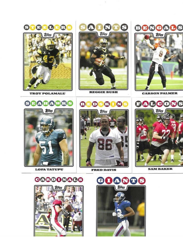 USC TROJANS 2008 TOPPS TEAM SET 16 CARDS TROY POLAMALU SEDRICK ELLIS ...