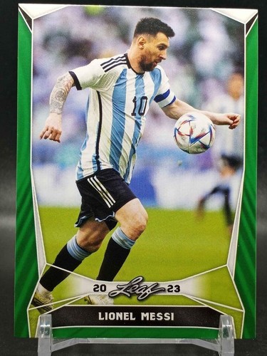 Lionel Messi 2023 Leaf Soccer Blaster Green Argentina | eBay