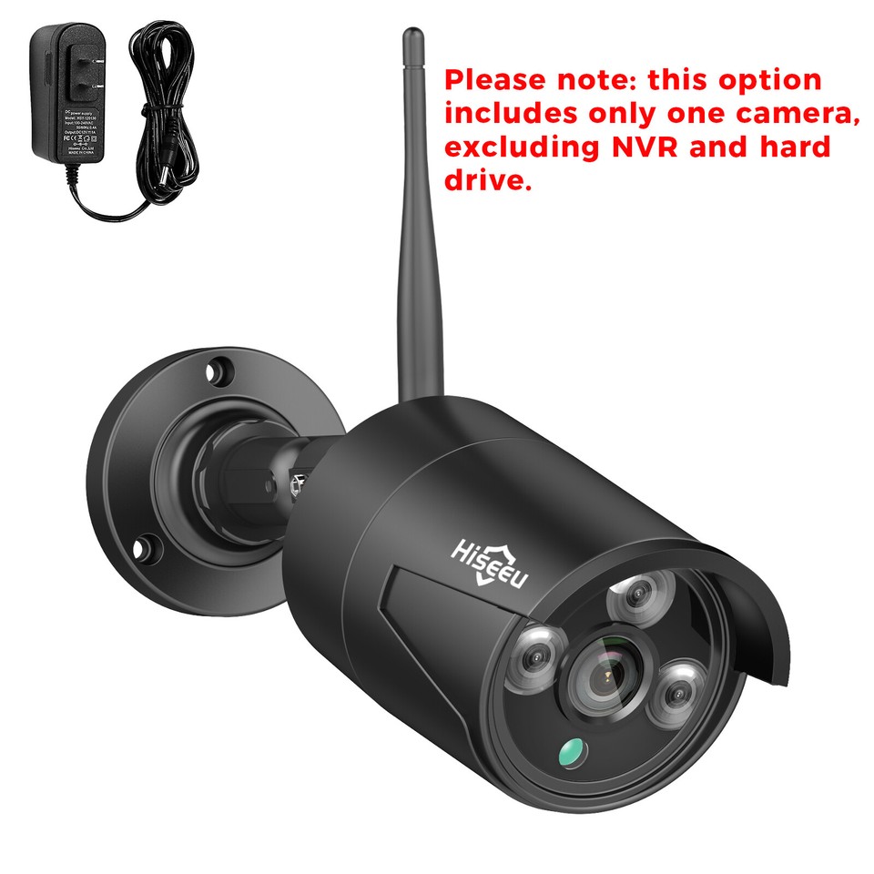 Hiseeu 5MP 10inch Monitor 10Ch NVR 5G WiFi Security Camera System 1/3TB ...