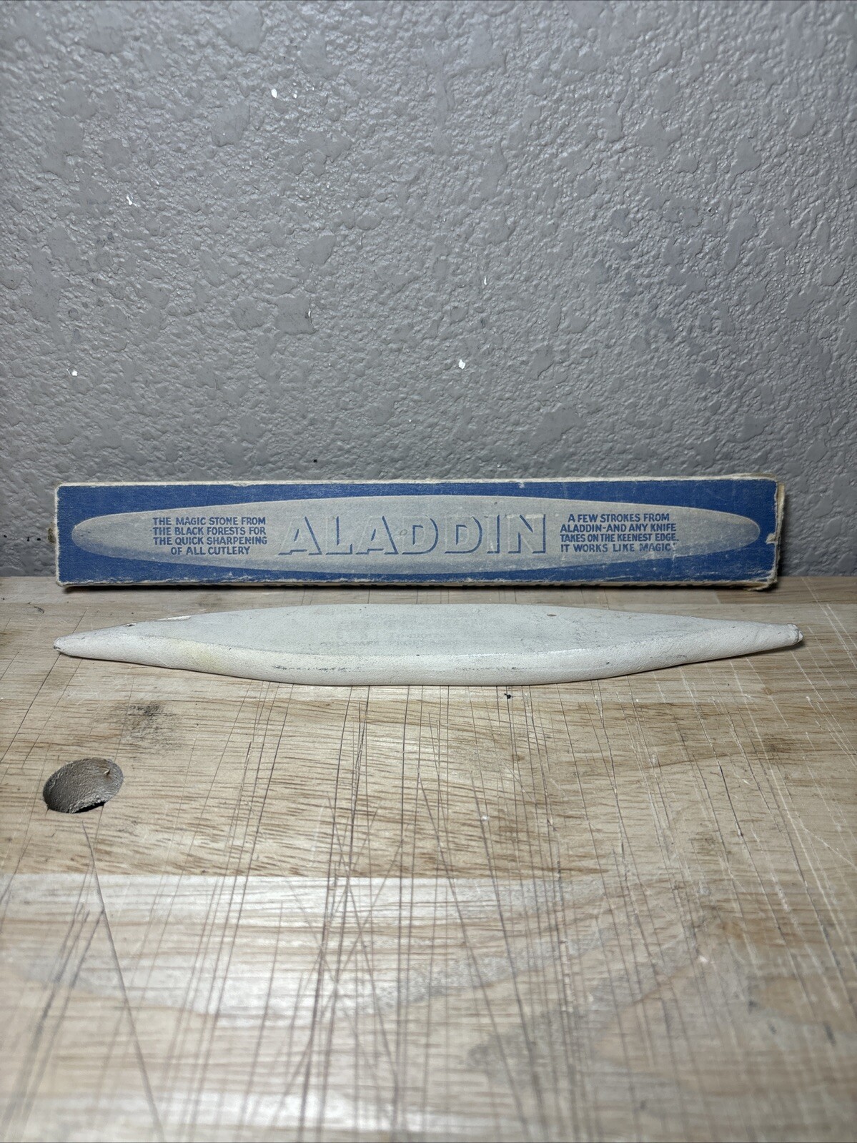 (2) VTG ALADDIN SHARPENING STONE GERMANY DR. E. B. MERSHON PHYSICIAN ...