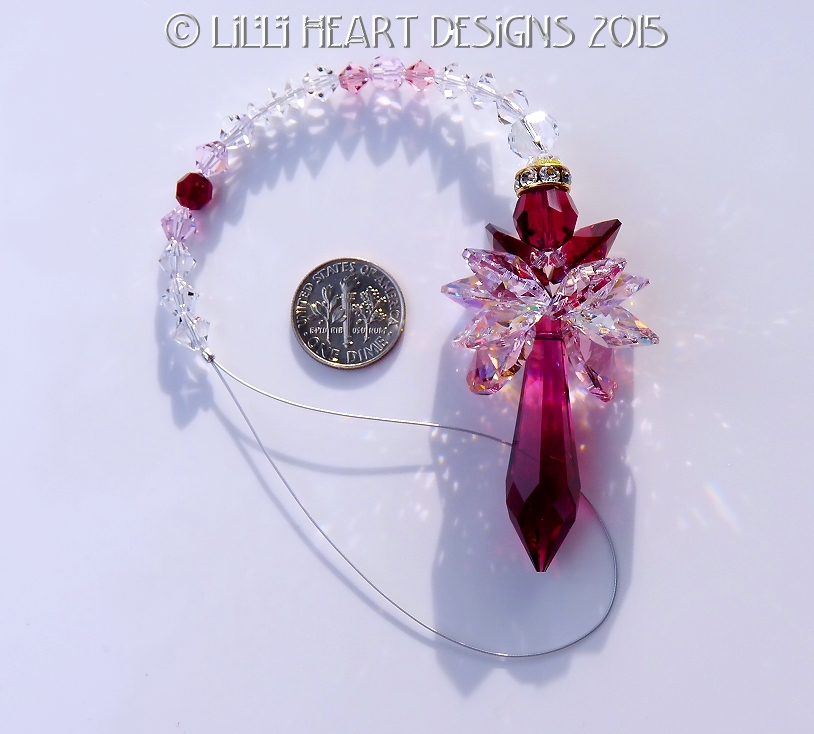 m/w Swarovski Crystal Big 2015 Valentines Angel Suncatcher Lilli Heart ...