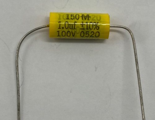 Mallory 150M series metalized film capacitor axial lead 1.0uf/100v ...