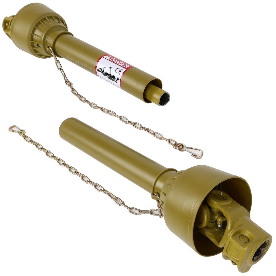 PTO Extender Drive Shaft w/Security Chain Fit For Wood Chippers Rotary ...