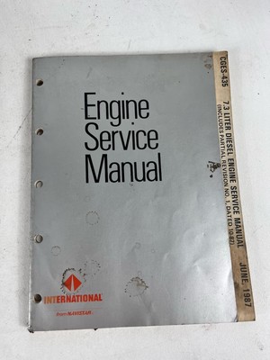International 7.3 Liter V8 Diesel Engine Service Manual Book CGES-435 ...