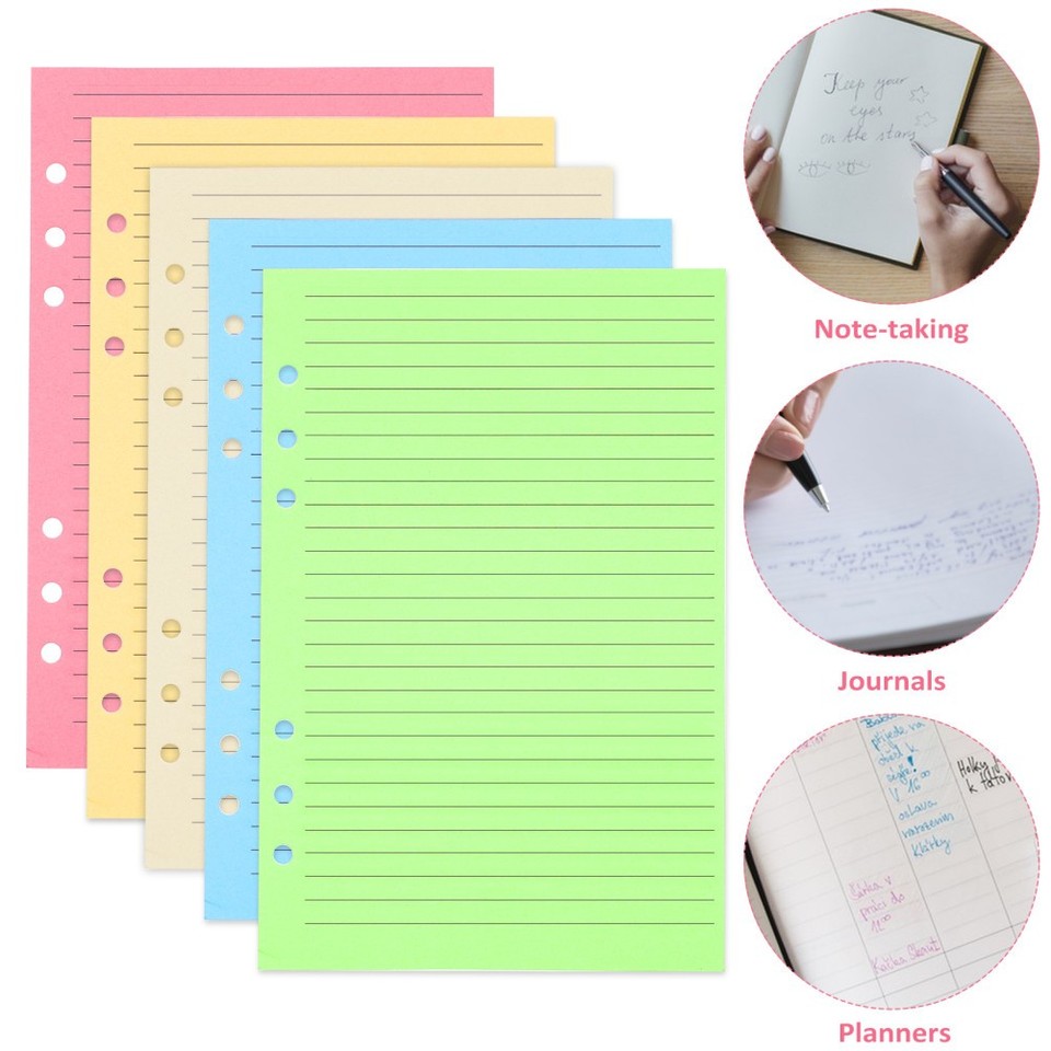 250 Pcs A5 Filler Paper Planner Refill Paper Planner Note Book | eBay UK
