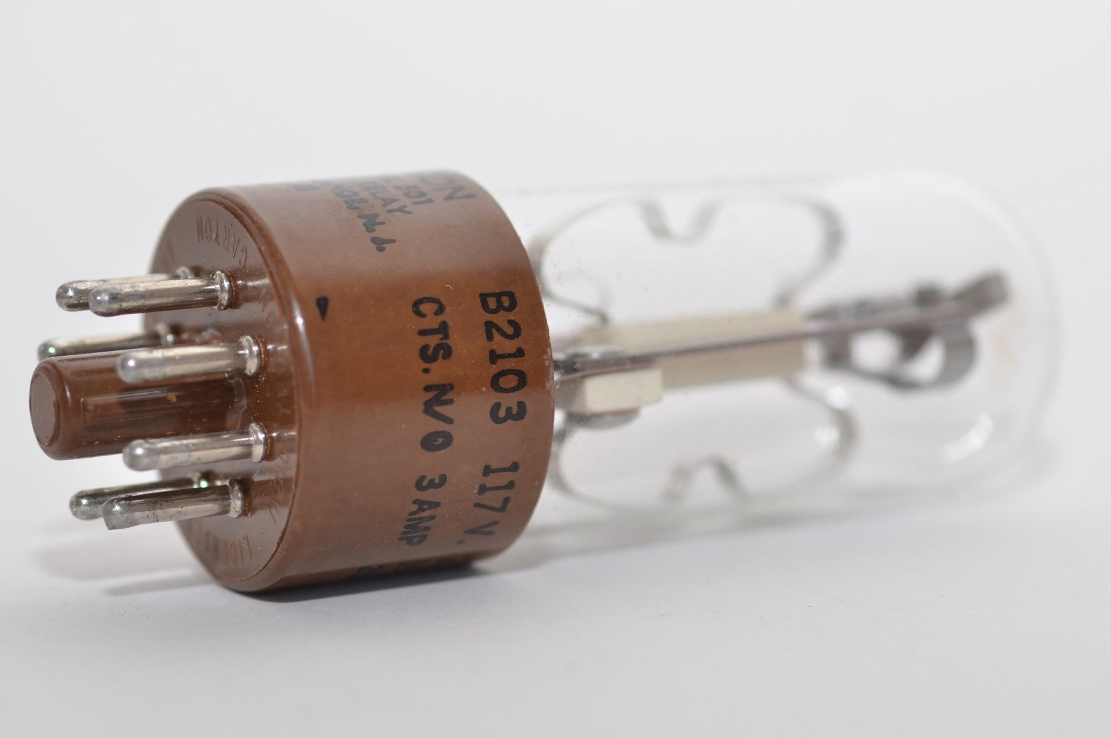 MIL spec Thermal Time Delay Relay by Edison Model 501, Relais, Röhre, 3 ...