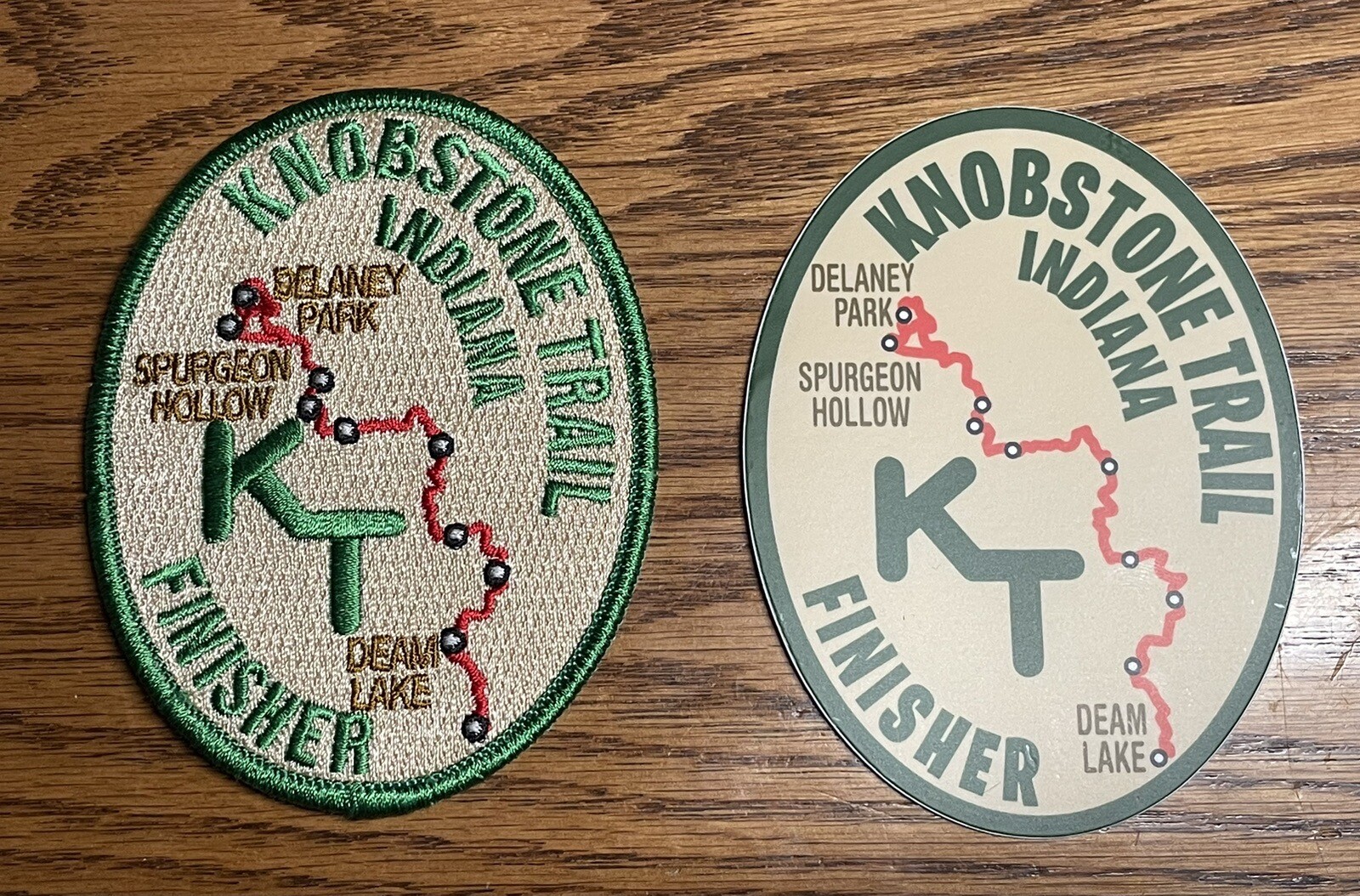 Knobstone Trail Indiana Finisher Complete 4”Patch and 4” Vinyl Sticker ...