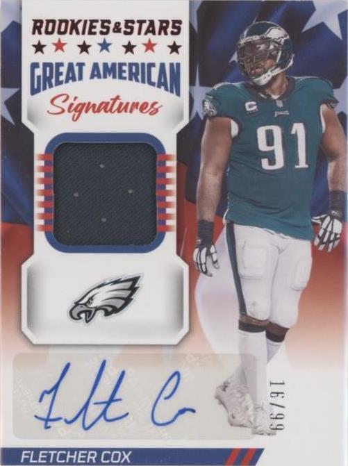 2022 Panini Rookies & Stars - Great American Signatures Fletcher Cox # ...