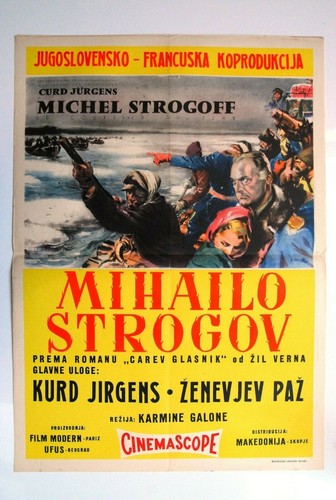 MICHAEL STROGOFF JULES VERNE CURD JURGENS 1956 PAGE RARE EXYUGO MOVIE POSTER | eBay