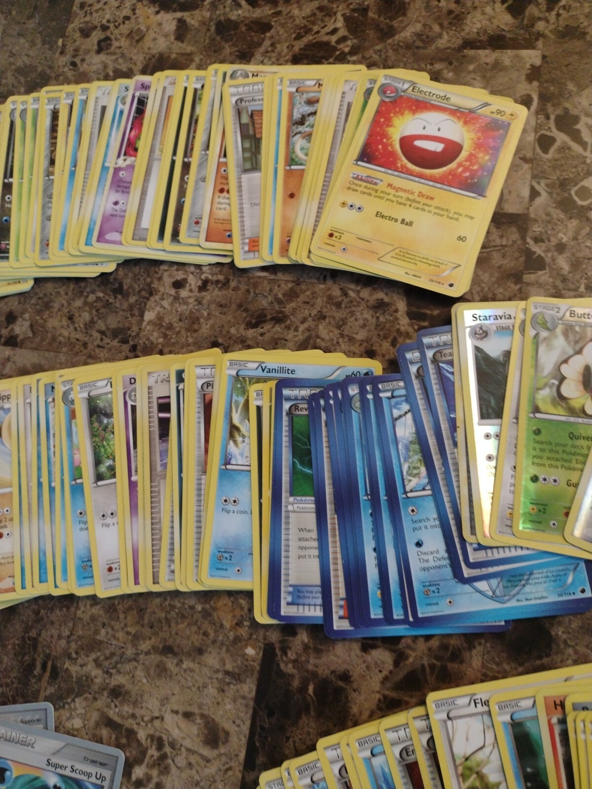 Pokemon card lot (250) COMMON, UNCOMON, RARE Energy Older series MIXED ...