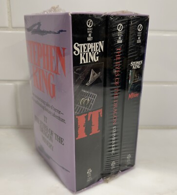 Stephen King Signet Box, IT, Misery, Eyes Of The Dragon, SEALED Gift ...