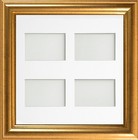 Multiple Photo Picture Frames Eldridge Gold With Multi Aperture Collage ...