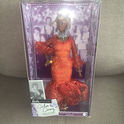 CELIA CRUZ BARBIE Afro Cuban Singer Queen of Salsa Signature Doll ...