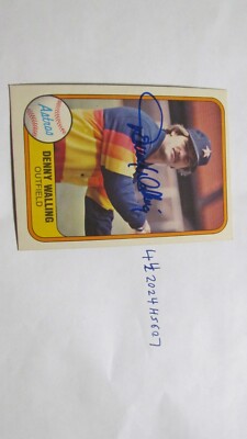 1981 Fleer Denny Walling Signed Baseball Card | eBay