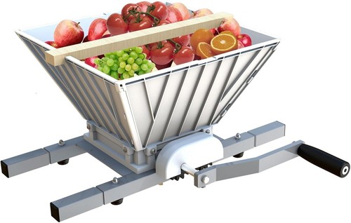 Fruit Apple Wine Crusher 7 L Manual Grinder- Stainless Steel Hopper ...