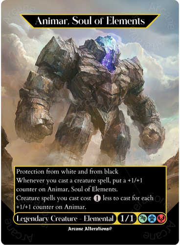 Animar, Soul of Elements - Full Art Altered Art Custom Proxy Cards | eBay