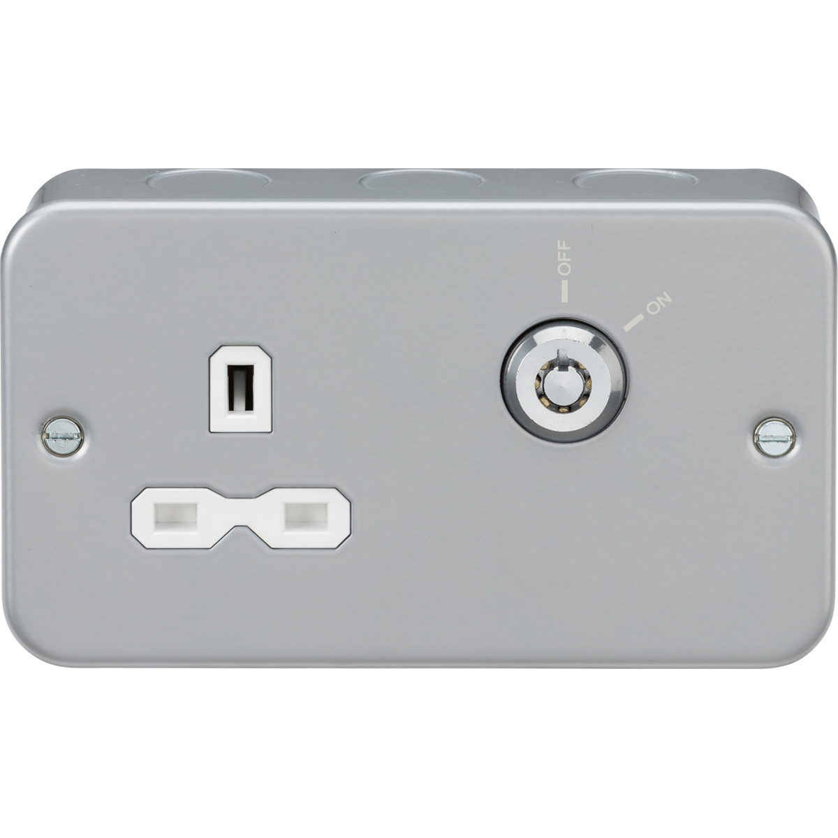 Metal Clad Electrical Switches and Plug Sockets Industrial Workshop ...