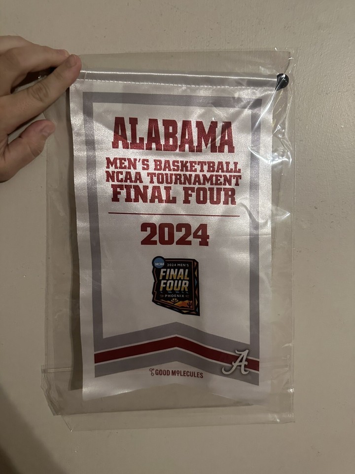 3- Alabama Crimson Tide 2024 Replica Final Four Banner - 14 X 8 approx ...