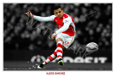 Alexis Sanchez large signed 12x18 inch photograph poster - Top Quality ...